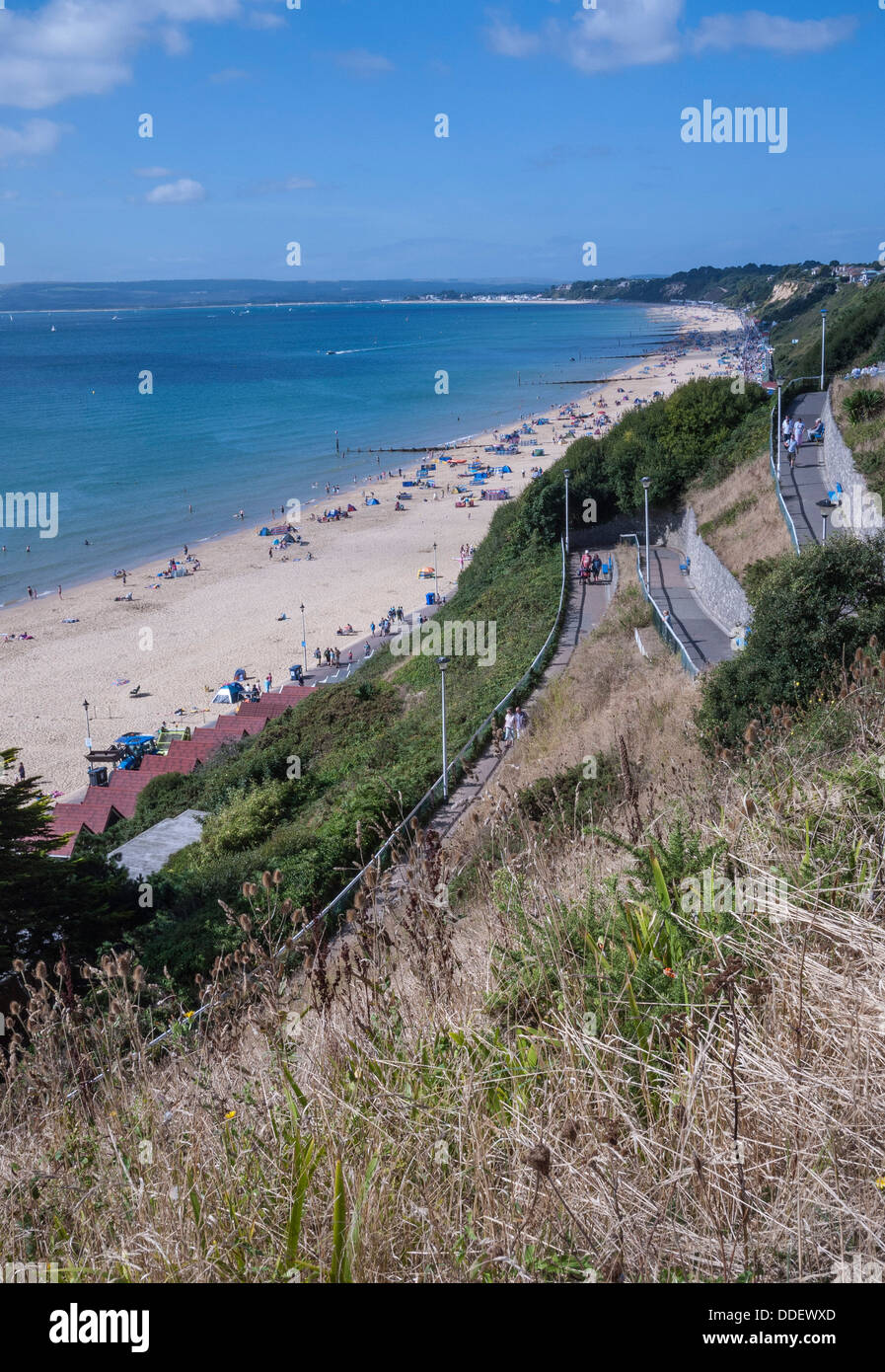 West Beach Cliffs Bournemouth Poole High Resolution Stock Photography ...