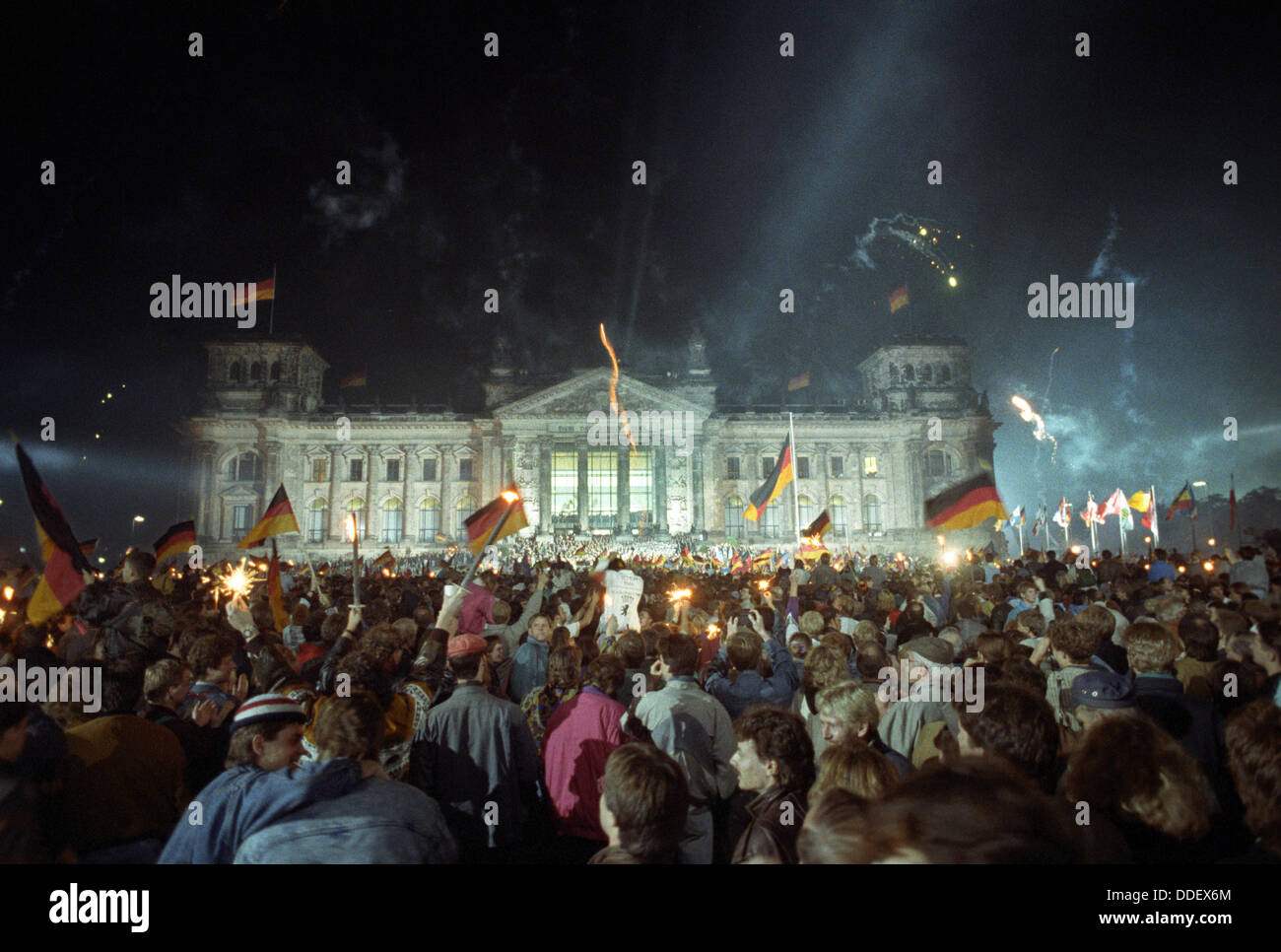 About one million people celebrated German Unity in Berlin in the night ...