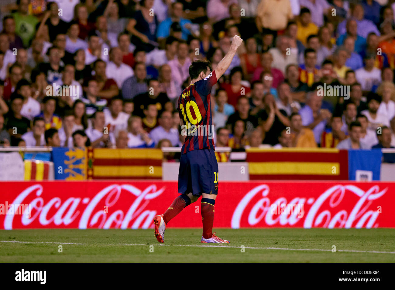 Valencia, Spain. 01st Sep, 2013. Forward Lionel Messi of FC Barcelona ...