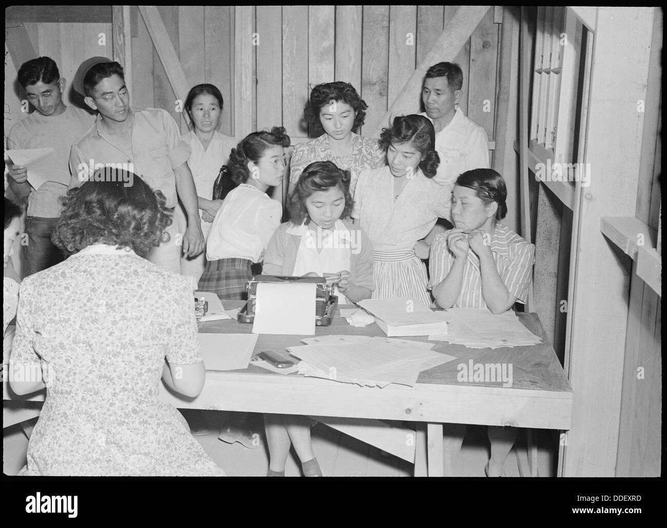 Japanese american relocation sign hi-res stock photography and images ...