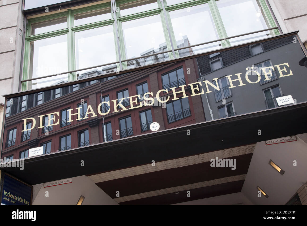 Hackeschen Hofe Sign in Hackescher Markt, Berlin, Germany Stock Photo ...