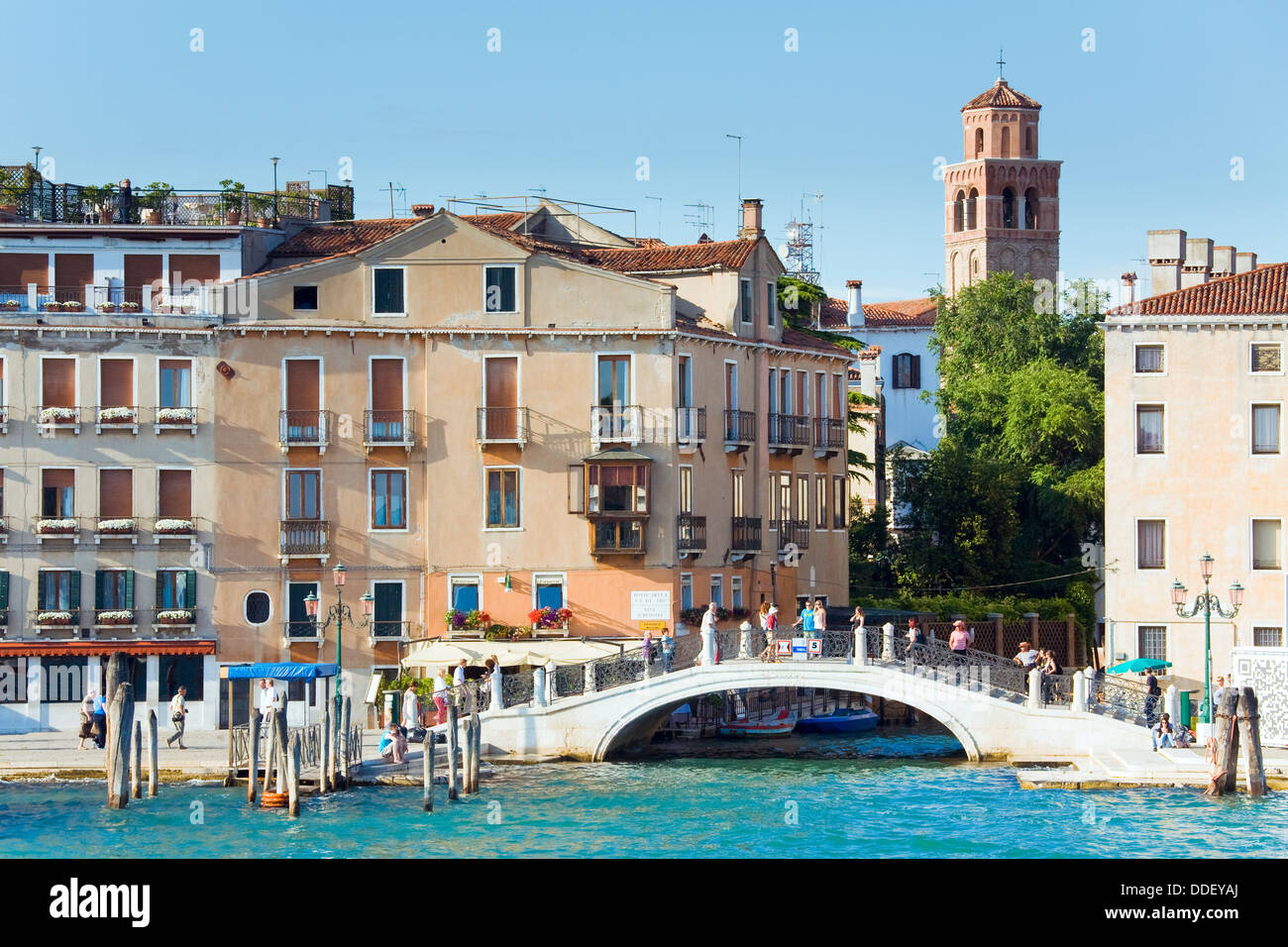 Nice summer venetian canal view hi-res stock photography and images - Alamy