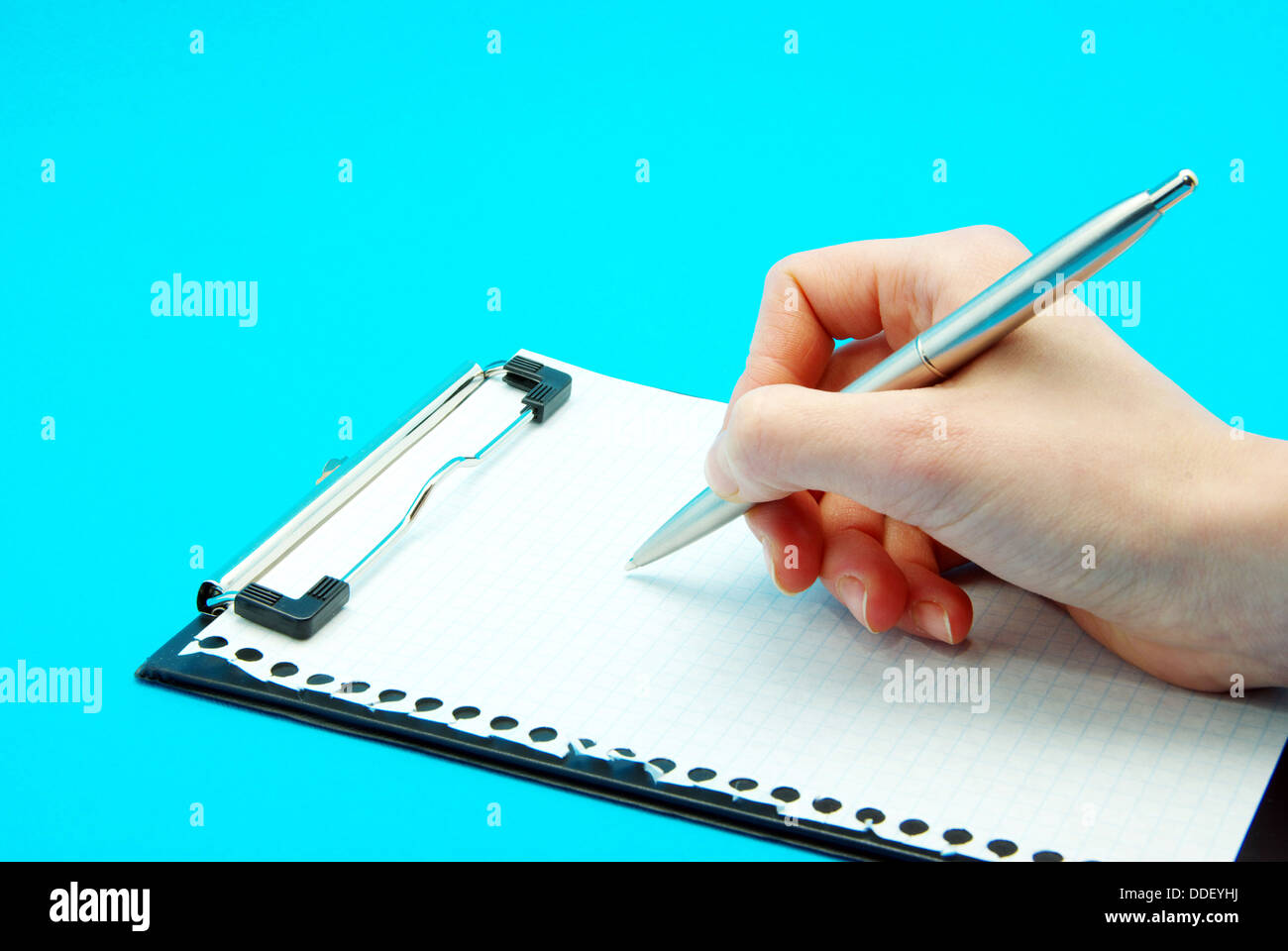 pen in hand Stock Photo - Alamy