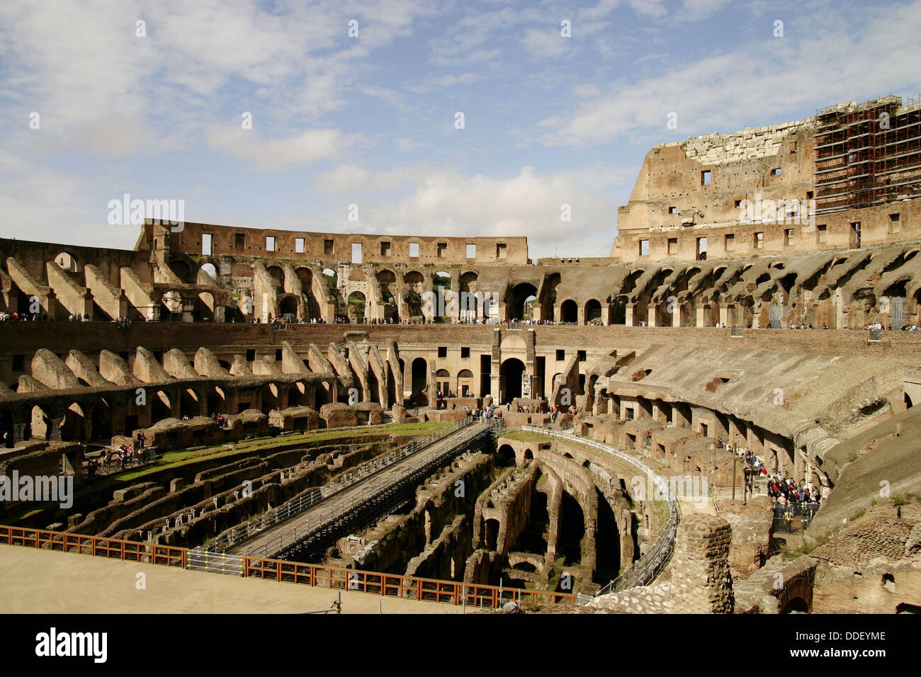 Interior of Colosseum. Rome. Italy Stock Photo - Alamy