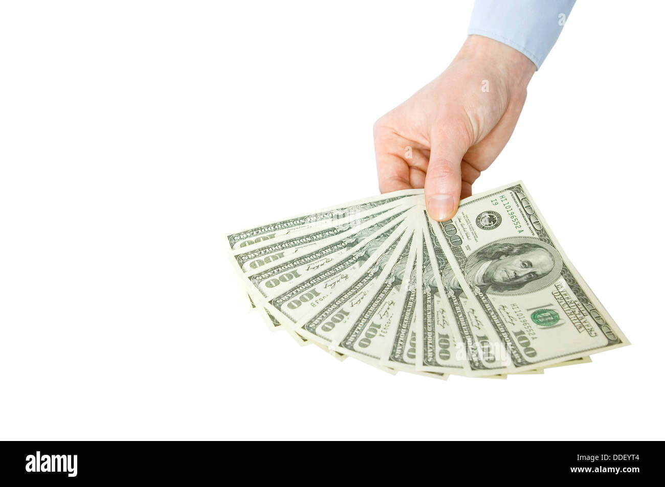 Wages in hand Cut Out Stock Images & Pictures - Alamy
