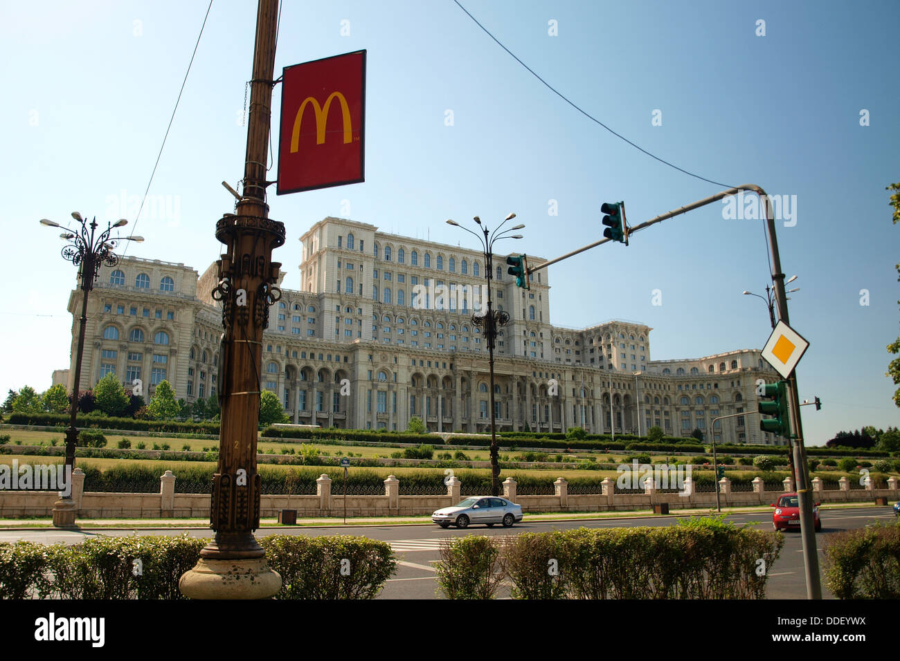 Bucharest, Palace of Parliament Stock Photo - Alamy