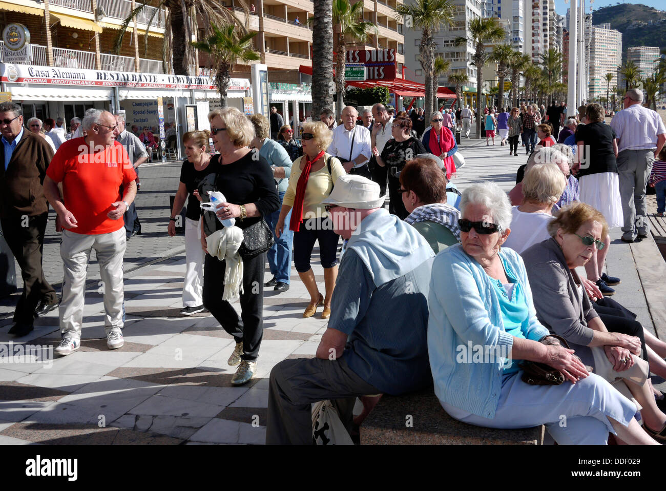 Promenade in benidorm hi-res stock photography and images - Alamy