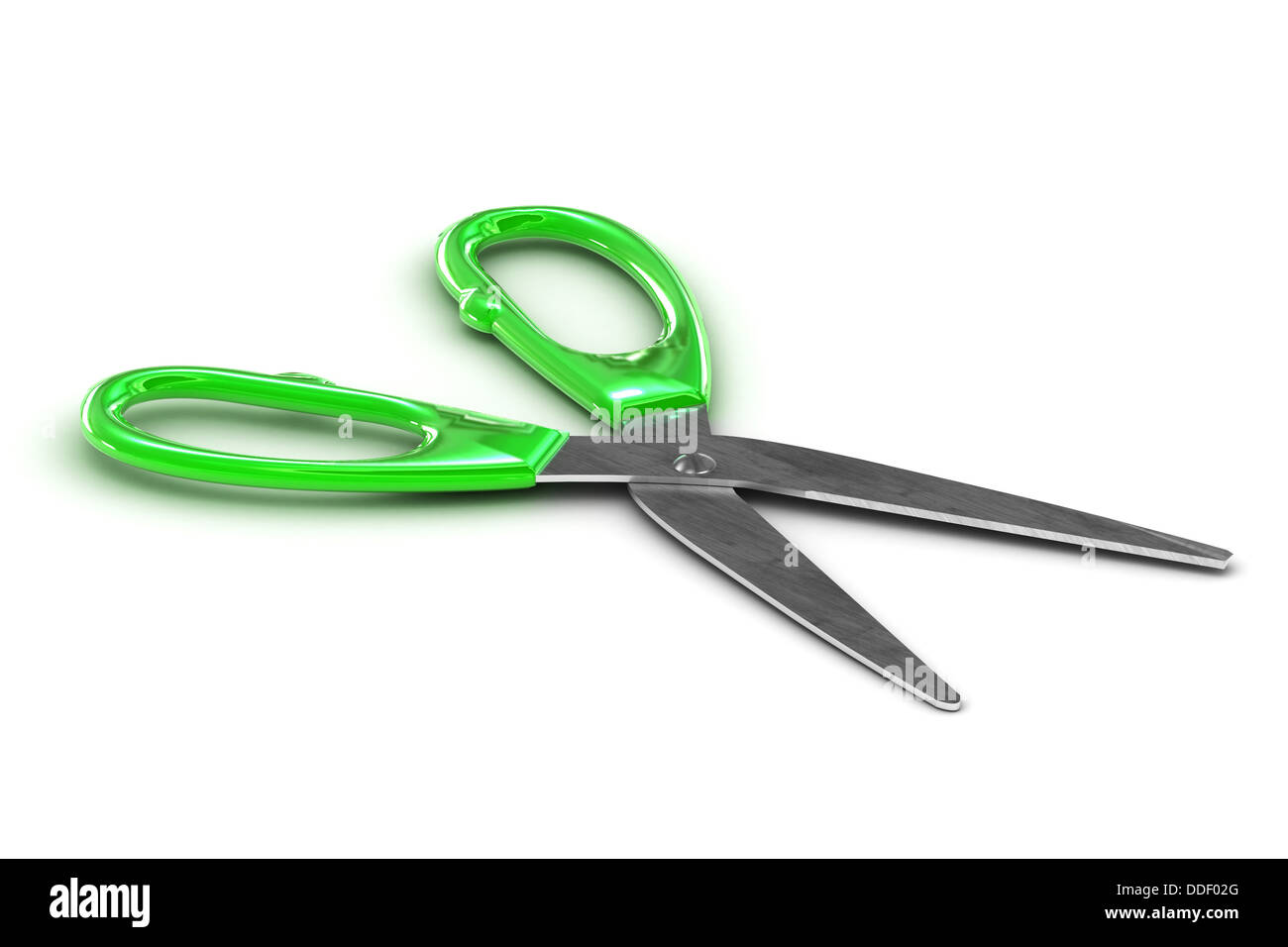 A Colourful 3d Rendered Scissors Concept Illustration Stock Photo - Alamy