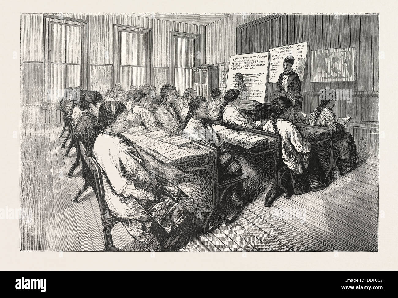 School usa 19th century hi-res stock photography and images - Alamy