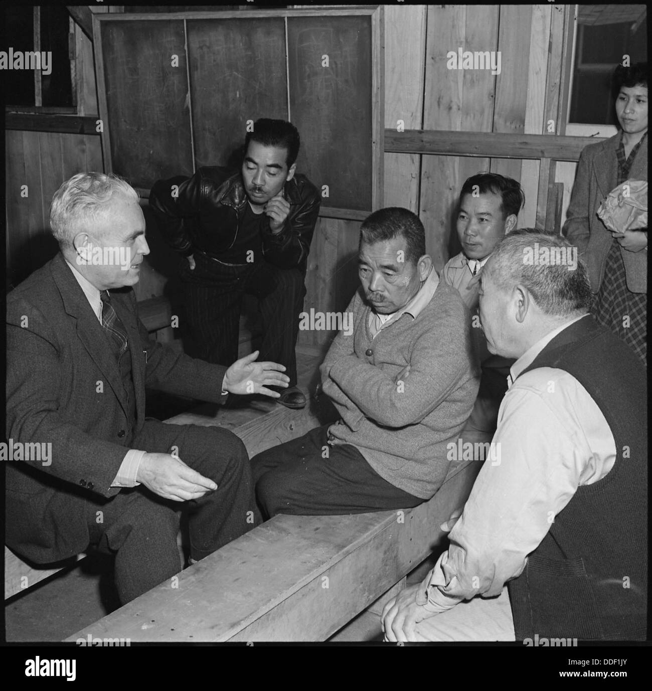 This image shows Dr. P.A. Weber from the War Relocation Authority at ...