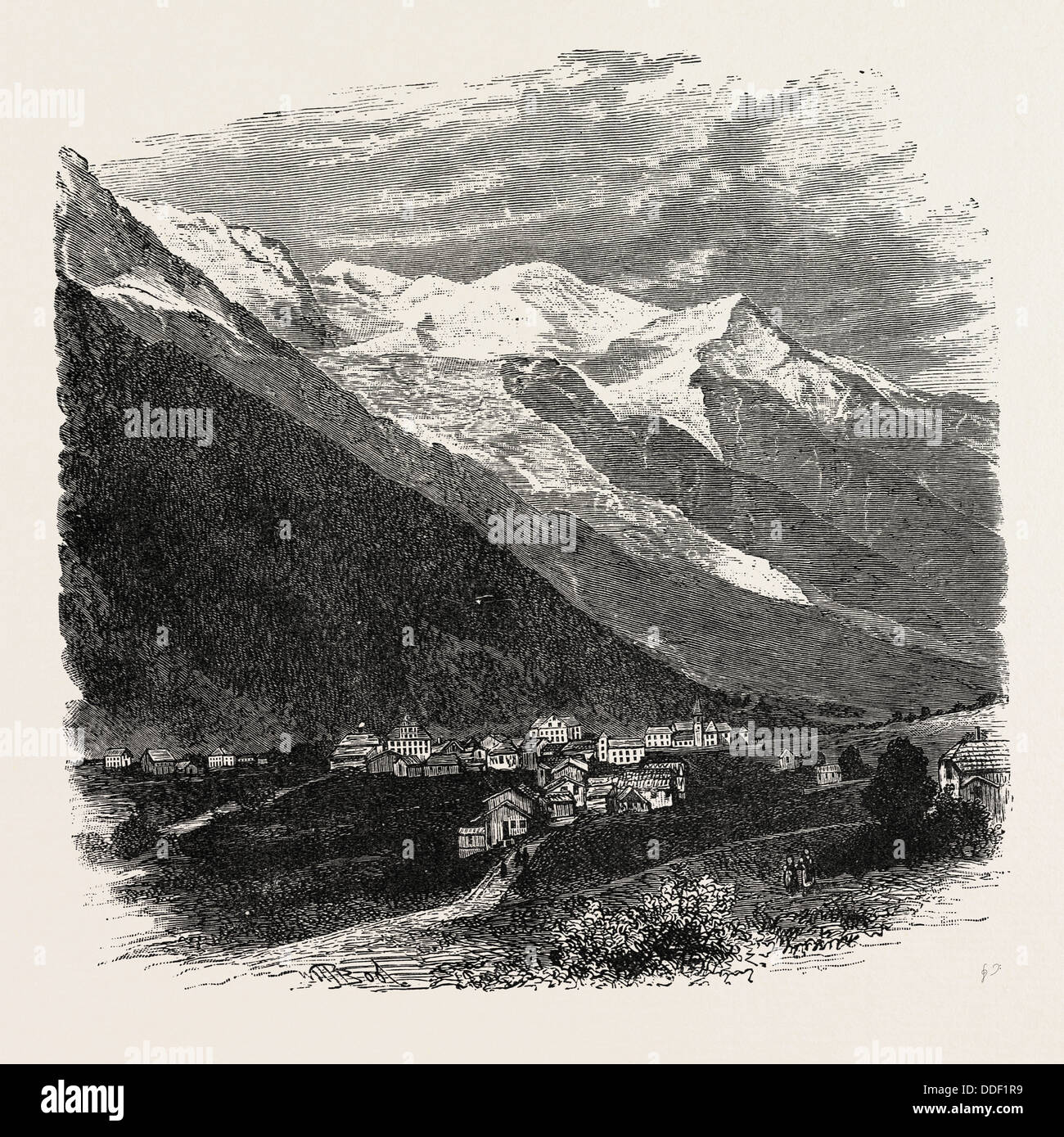 MONT BLANC (THE LOFTIEST PEAK IN THE ALPS). Mont Blanc or Monte Bianco ...