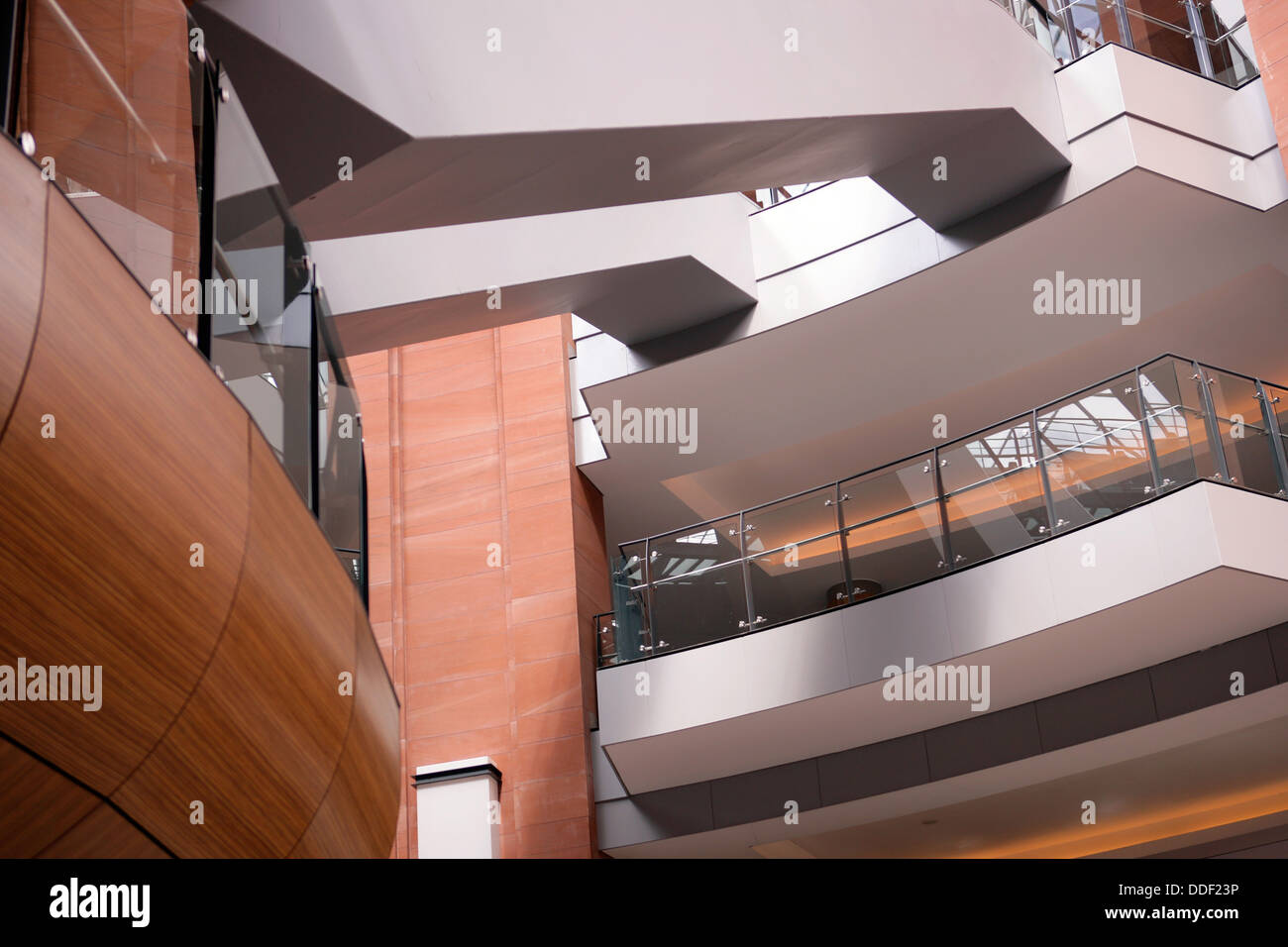Interior of Victoria Shopping Centre in Belfast with its Curves and ...