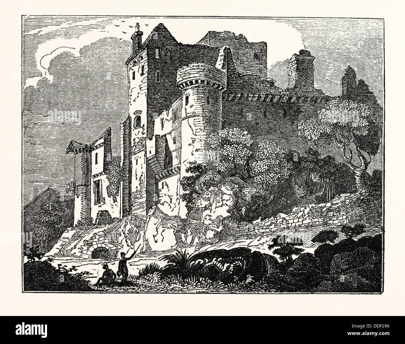 History engraving edinburgh castle hi-res stock photography and images ...