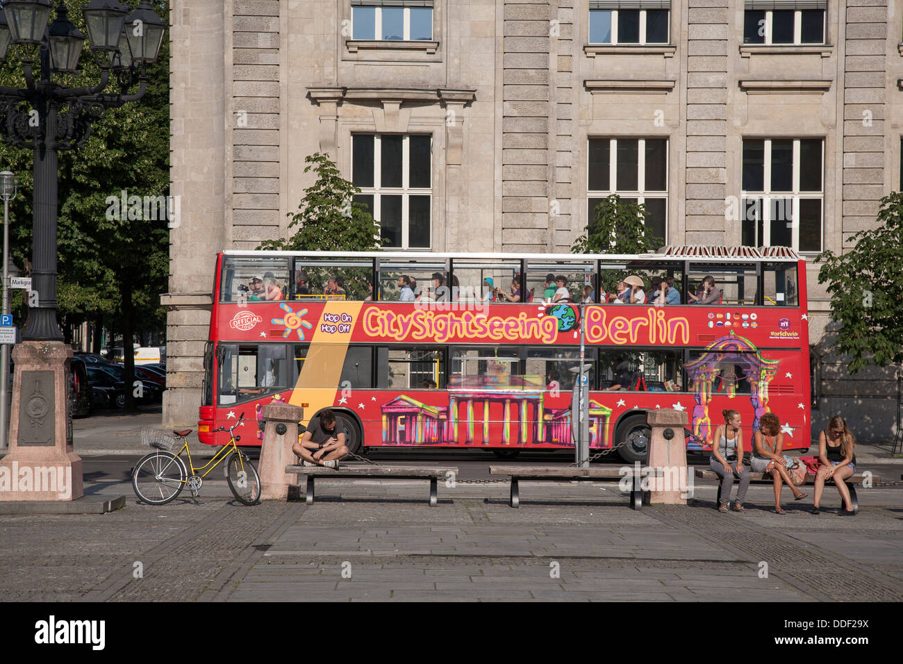 Red City Sightseeing Bus, Berlin, Germany Stock Photo - Alamy