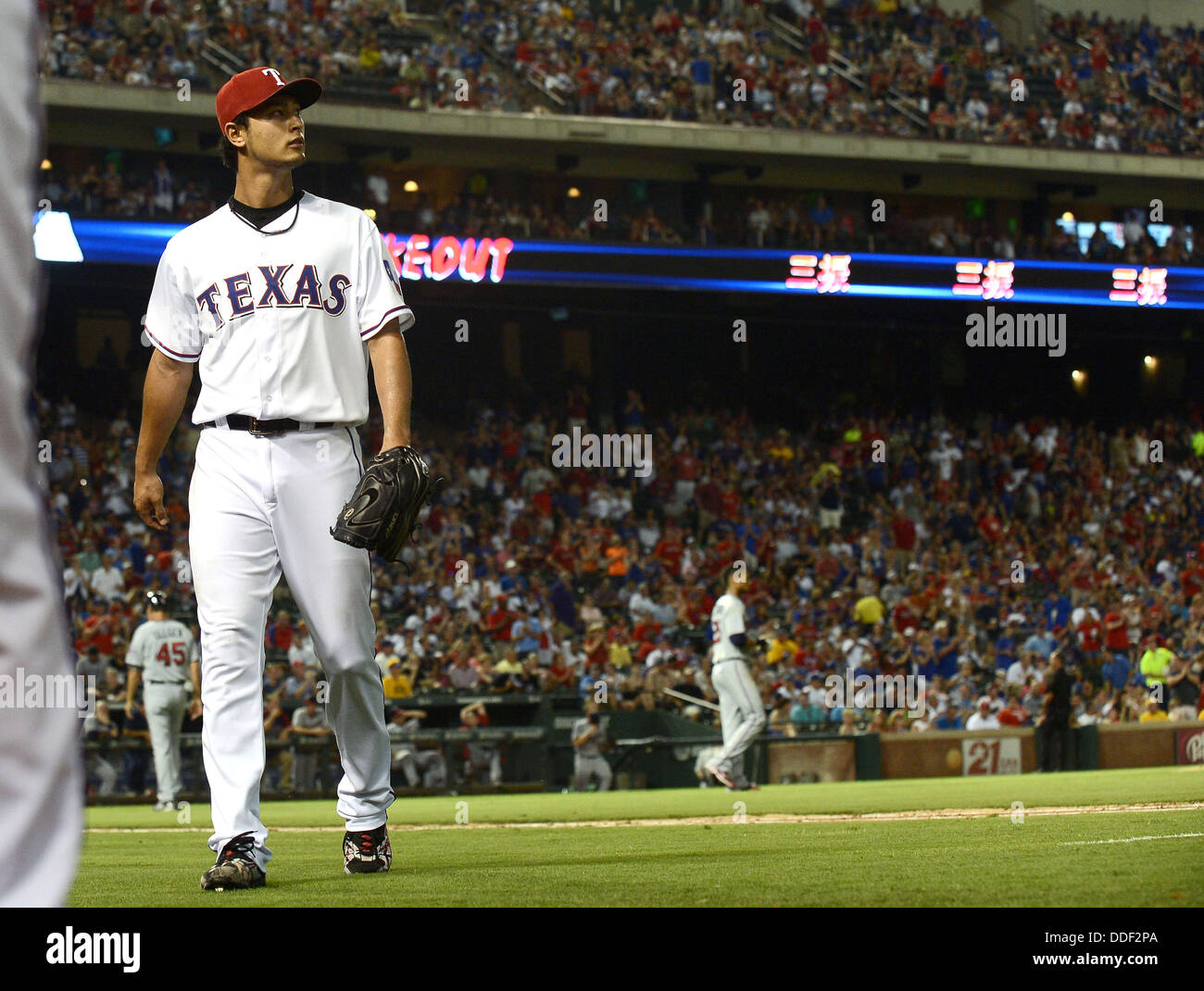 Texas Rangers Baseball Stadium Scoreboards