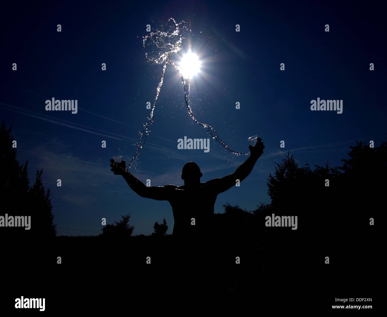 Throwing water hi-res stock photography and images - Alamy