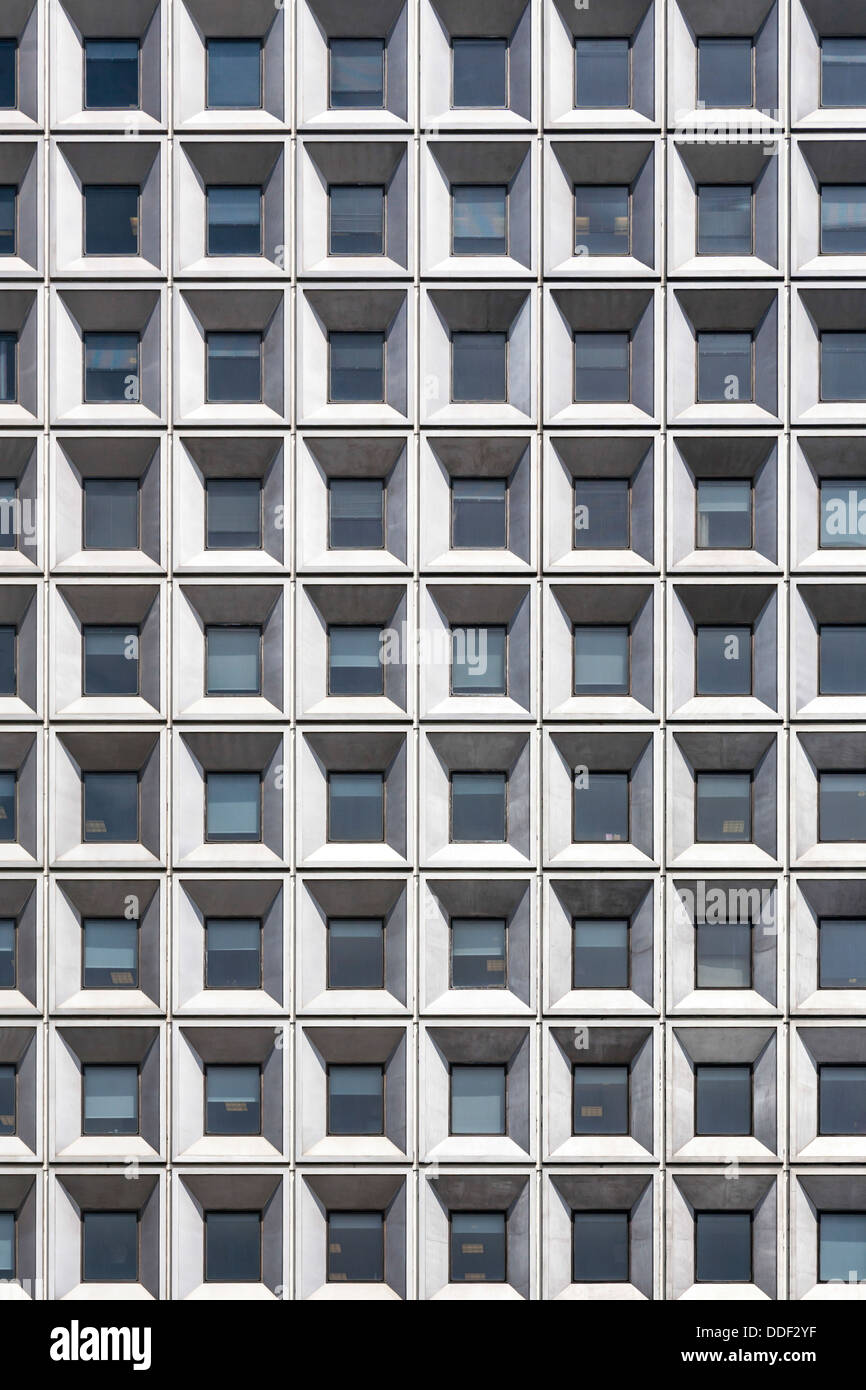 Detail shot of windows on a modern office tower block Stock Photo - Alamy