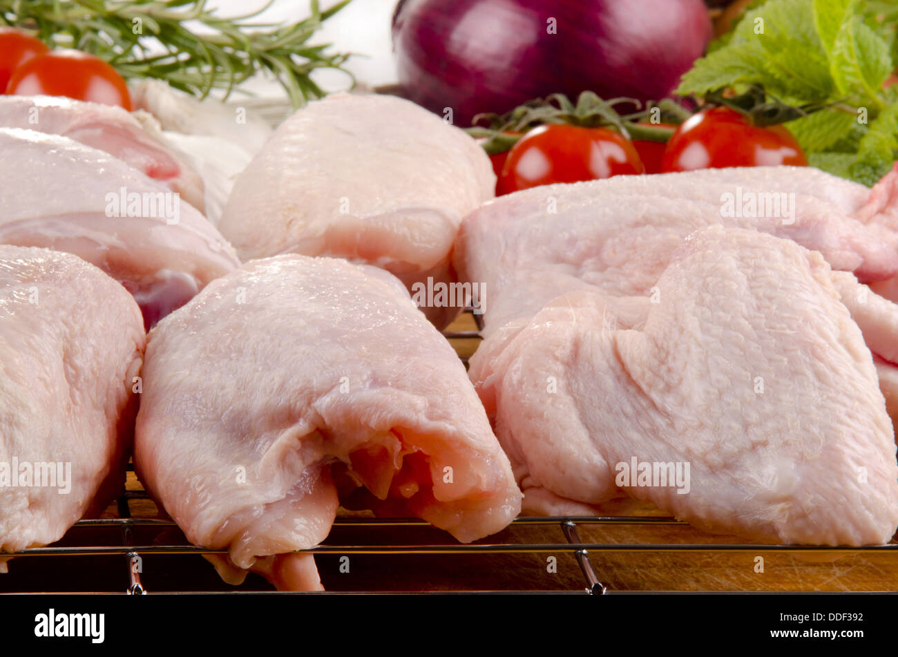 poultry parts before preparation Stock Photo - Alamy