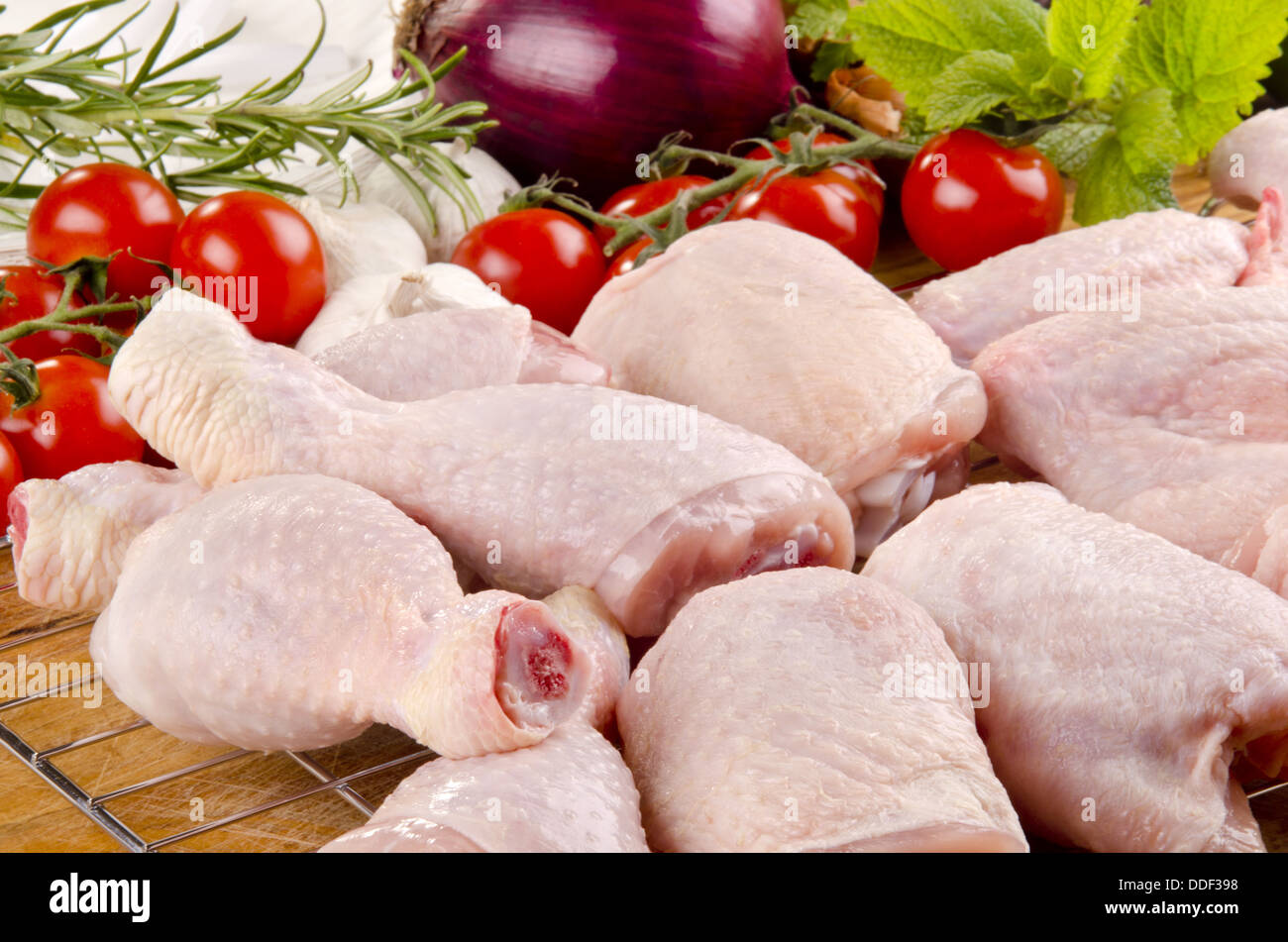 poultry parts before preparation Stock Photo - Alamy