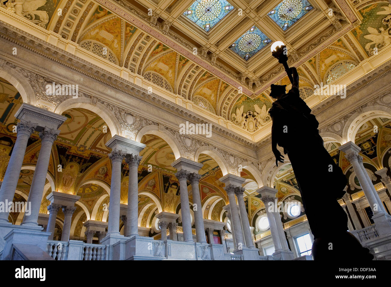 Atrium of the Library of Congress, Washington DC, USA Stock Photo - Alamy
