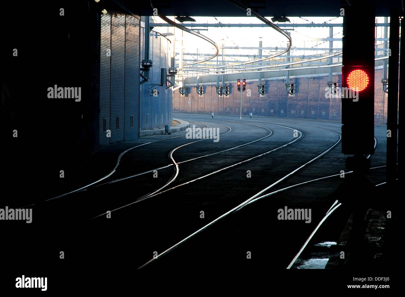 Metro rails hi-res stock photography and images - Alamy