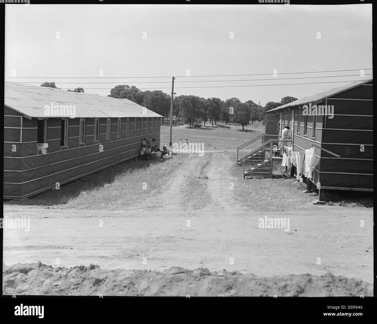 Sacramento, California. View of barracks in block 2 during first week ...