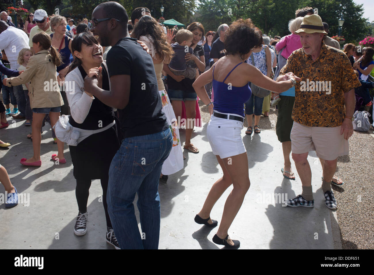 A diverse range of ages and ethnic backgrounds on the dancefloor as ...