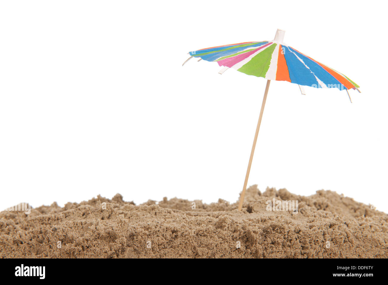 Colorful parasol at the beach Stock Photo - Alamy