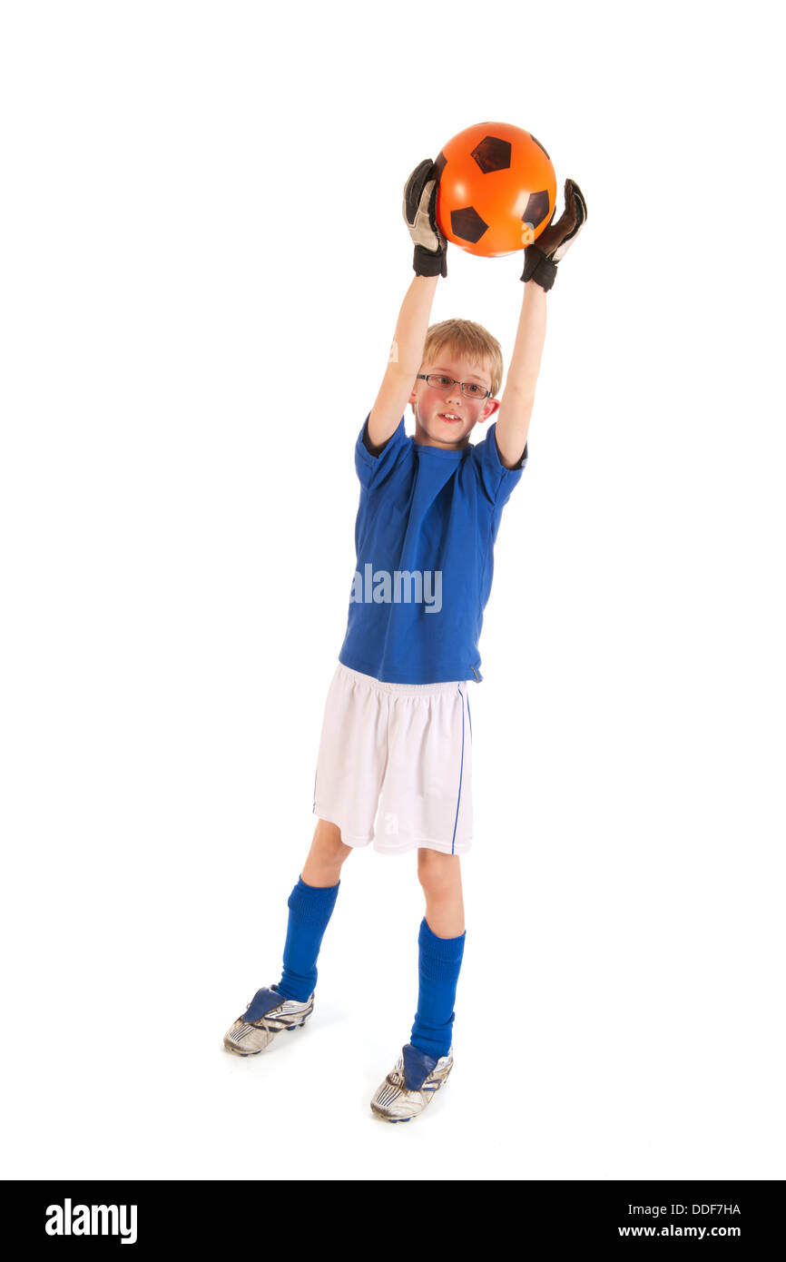 Little boy as soccer player Stock Photo - Alamy