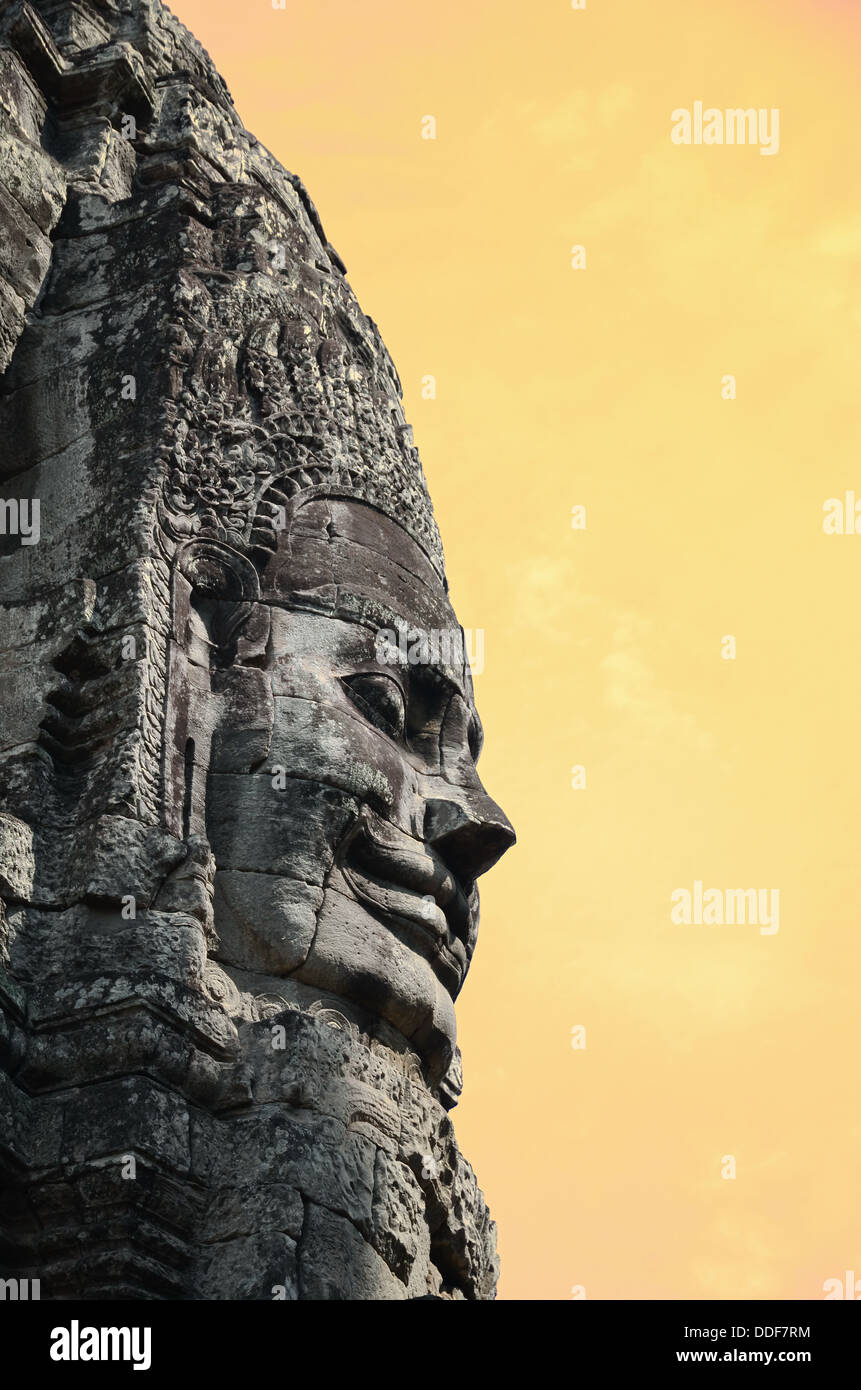 Ancient cambodian face tower hi-res stock photography and images - Alamy