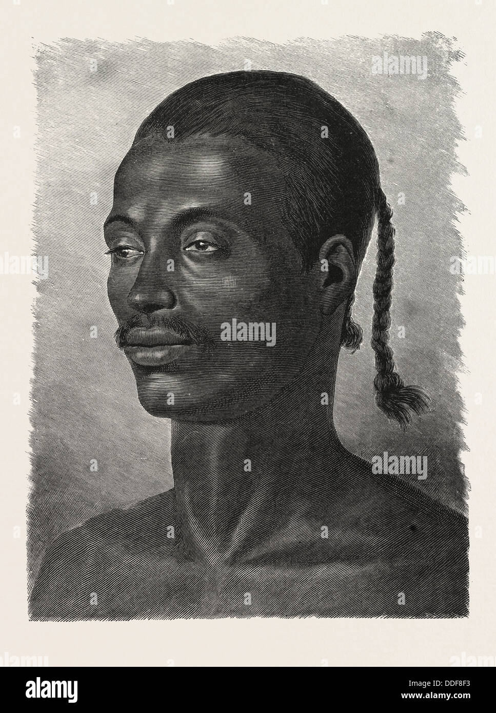 ABYSSINIAN. Egypt, engraving 1879 Stock Photo - Alamy