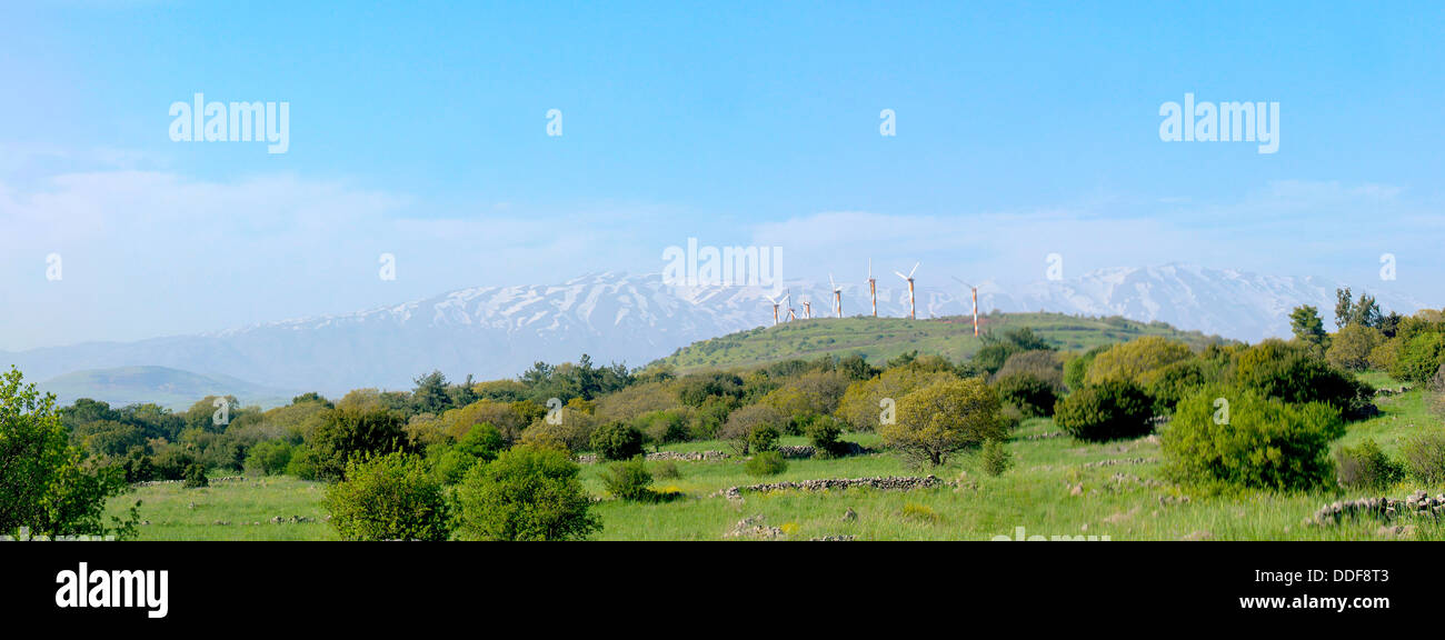 Panoramic view of the Golan Heights, Israel Stock Photo - Alamy