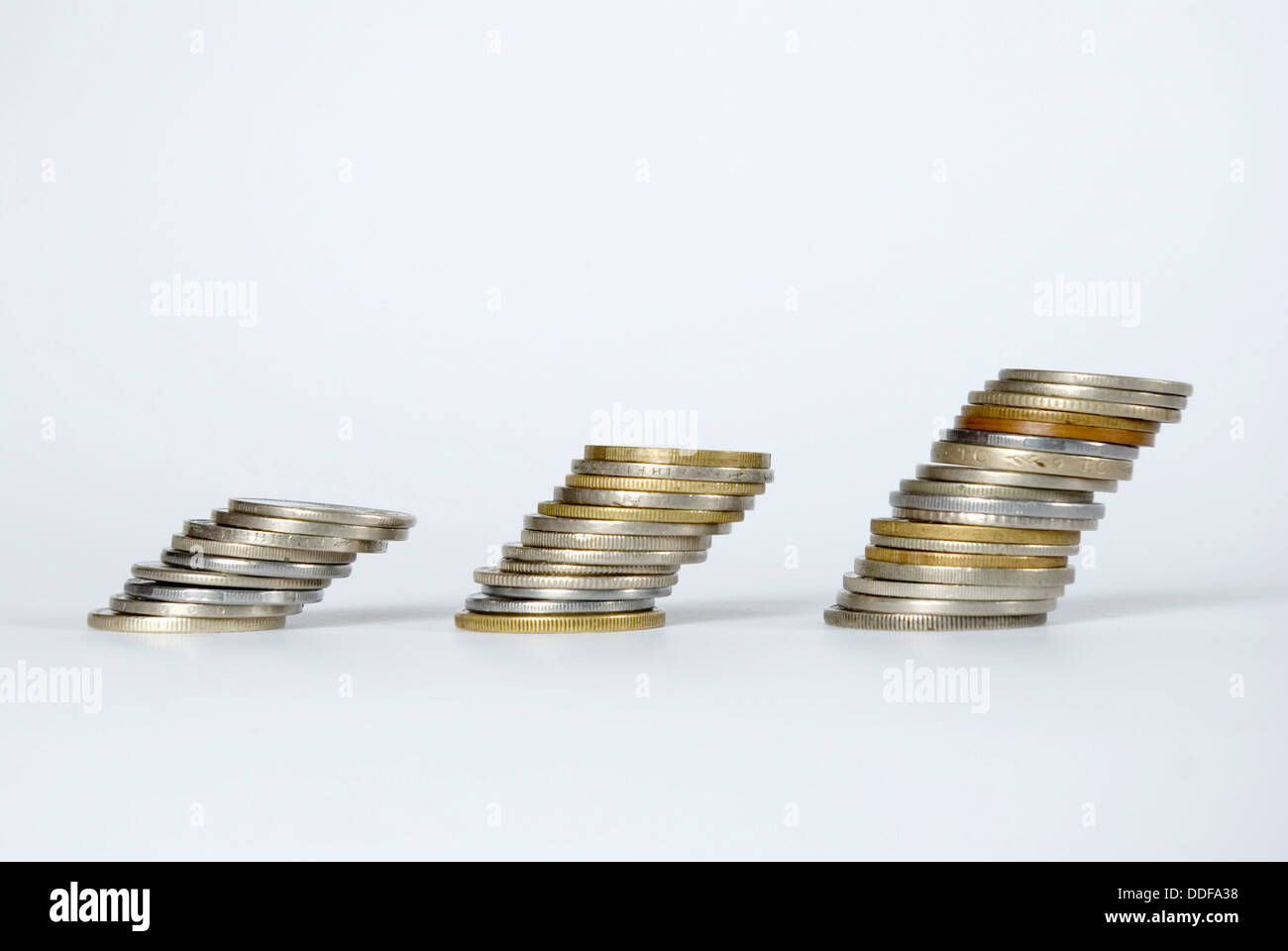 Towers of coins hi-res stock photography and images - Alamy