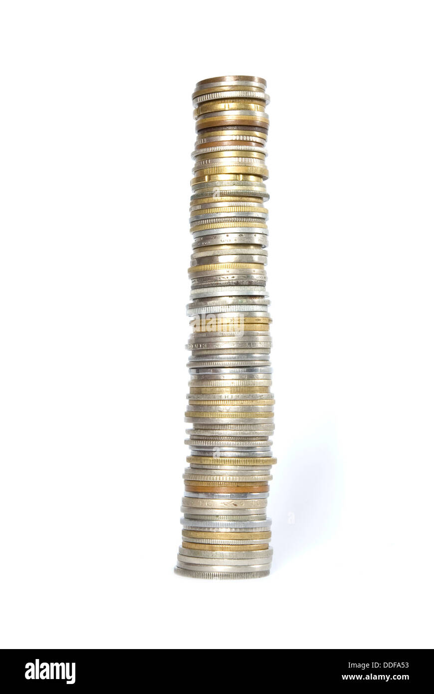 Stack of coins Stock Photo - Alamy