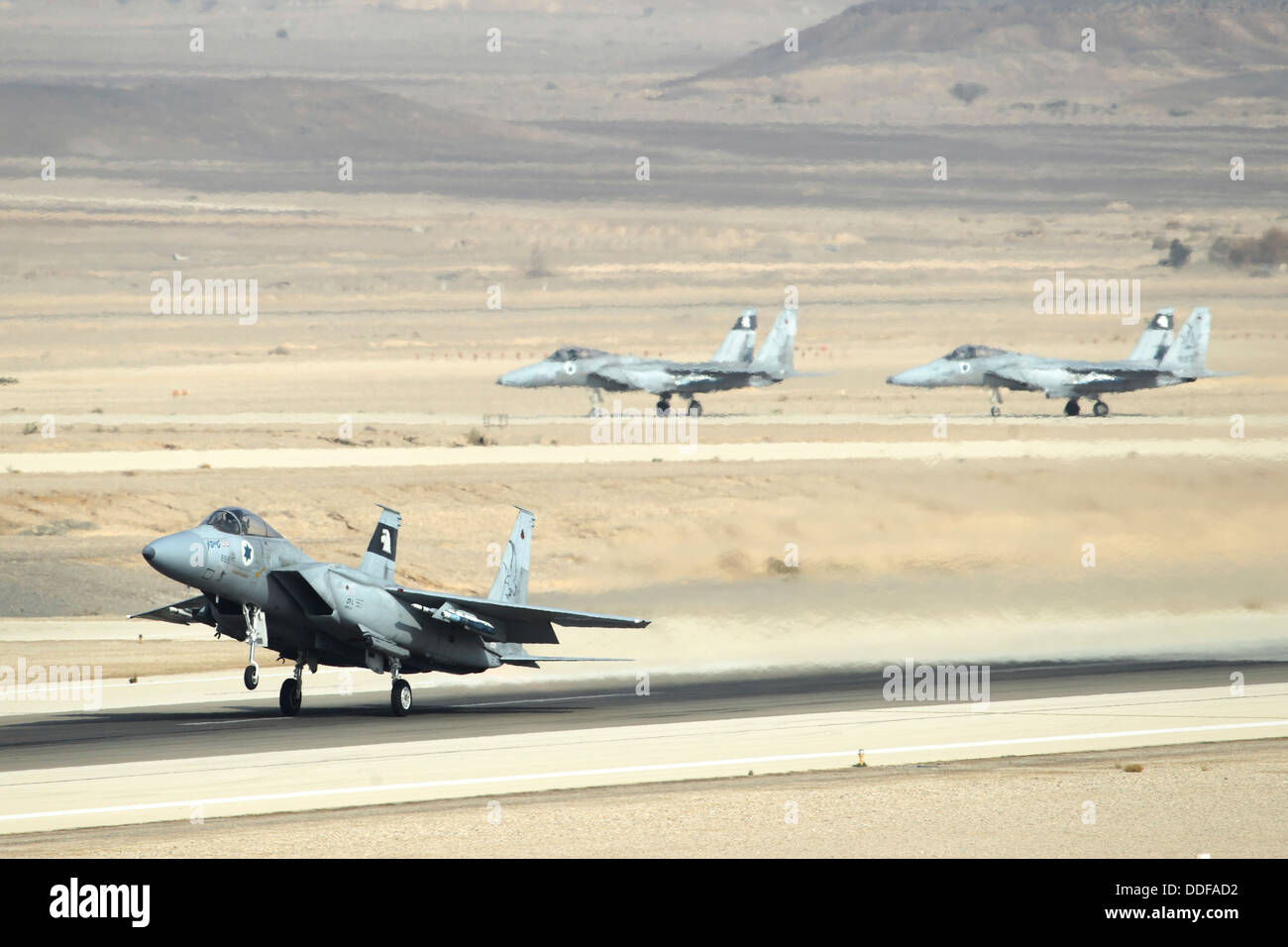 Israeli Air force (IAF) Fighter jet F-15 (BAZ) landing Stock Photo - Alamy