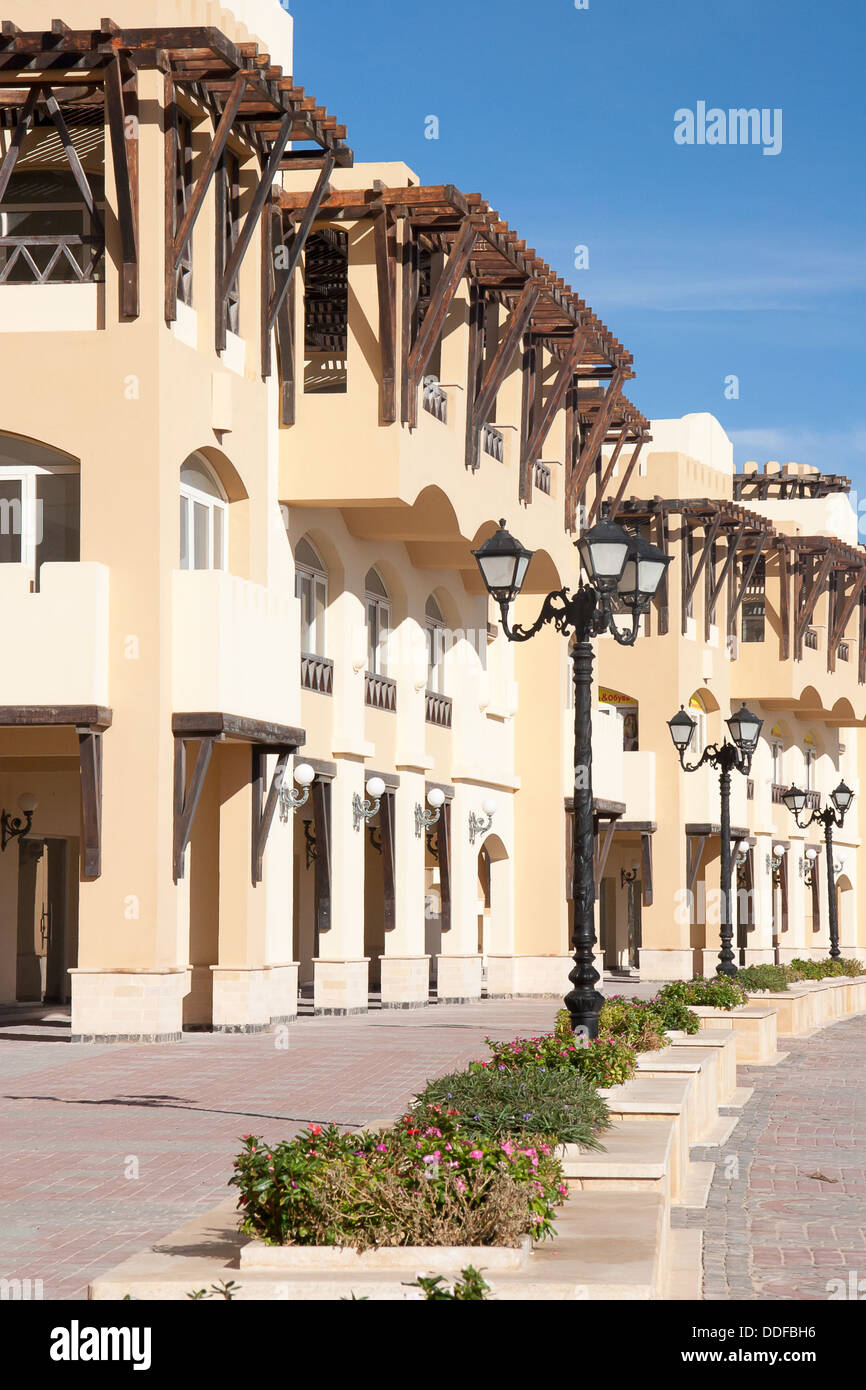 Exterior of Hotel Building at summer Stock Photo - Alamy