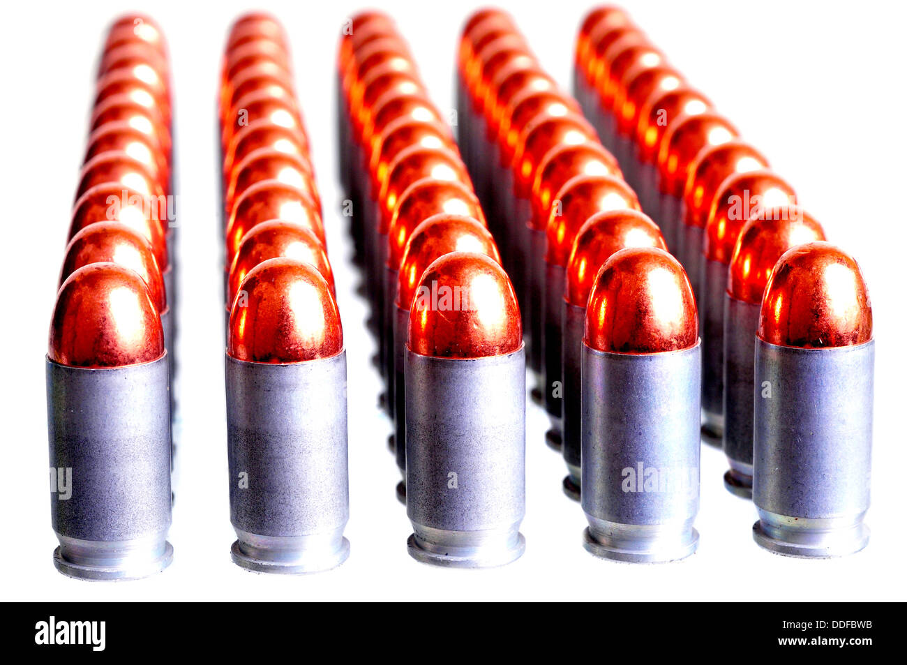 Bullets in rows isolated on white Stock Photo - Alamy