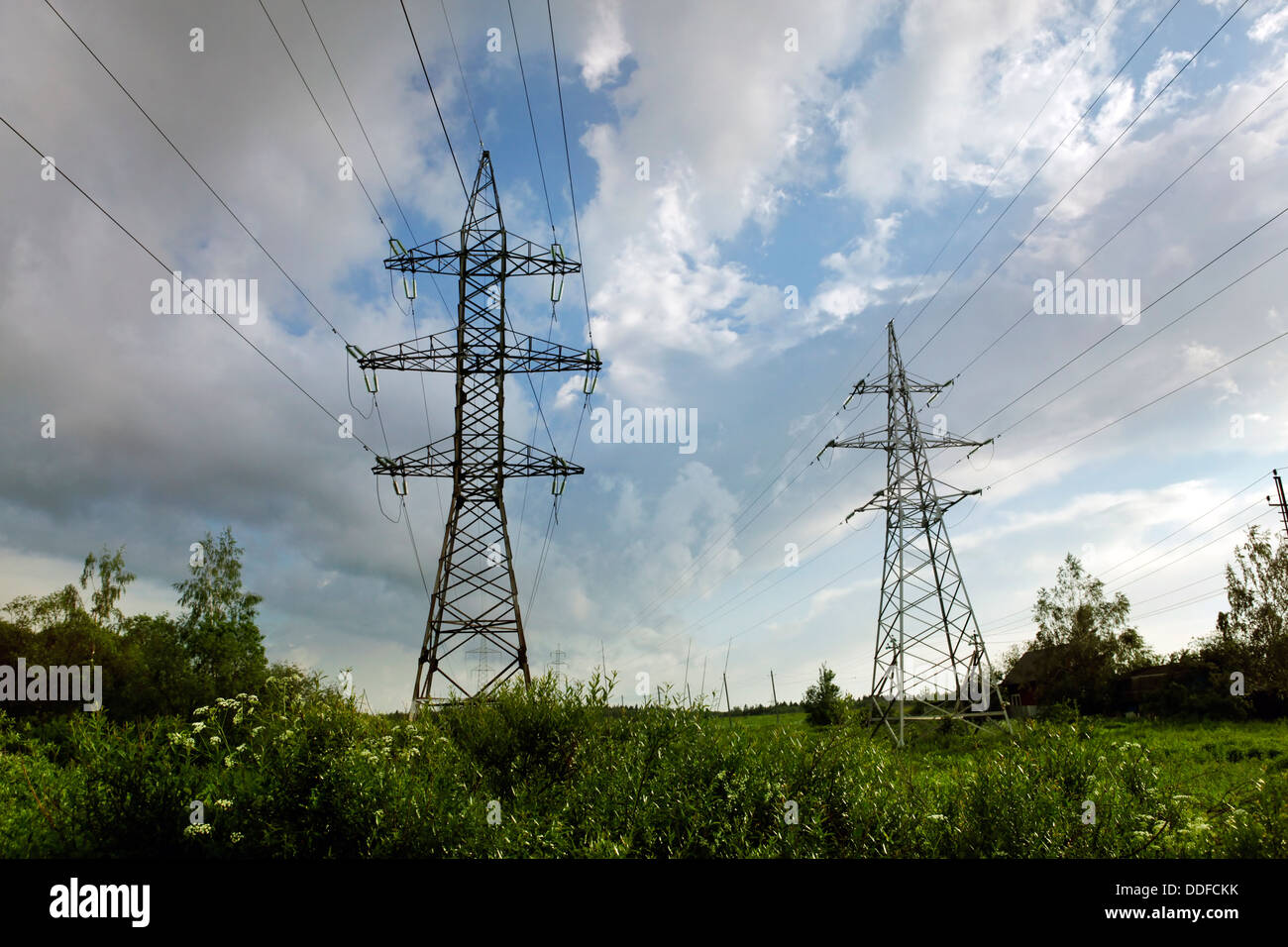 Power Transmission Line Stock Photo - Alamy