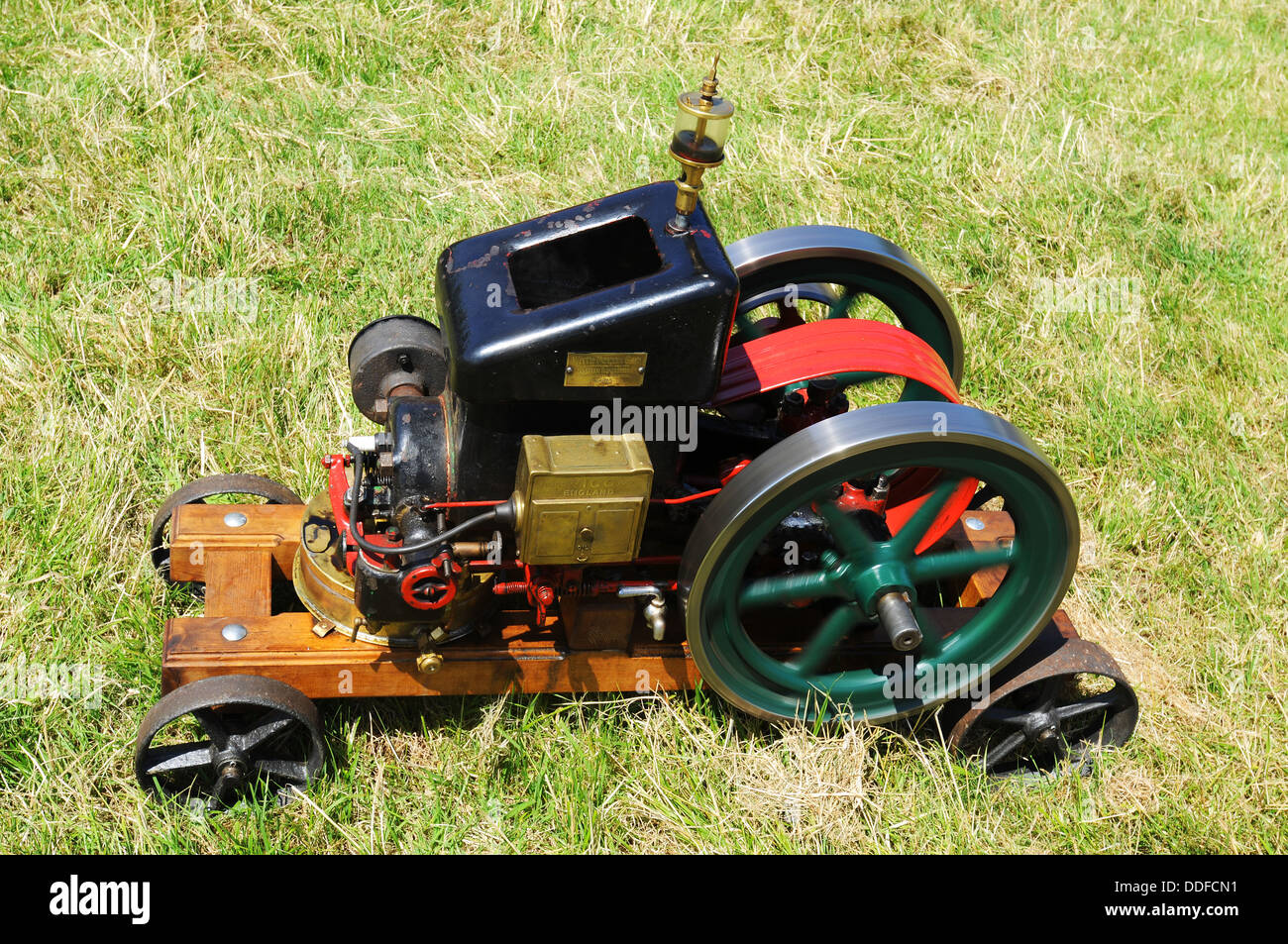 Miniature steam engine Stock Photo - Alamy