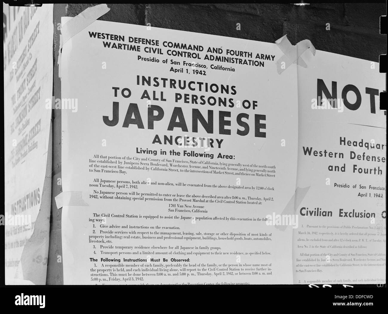 Exclusion order posted hi-res stock photography and images - Alamy