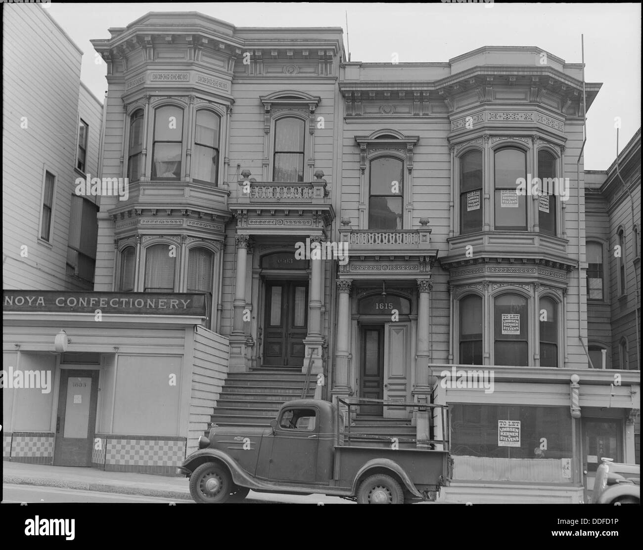 A dwelling in the Japanese section near Post Street in San Francisco is ...