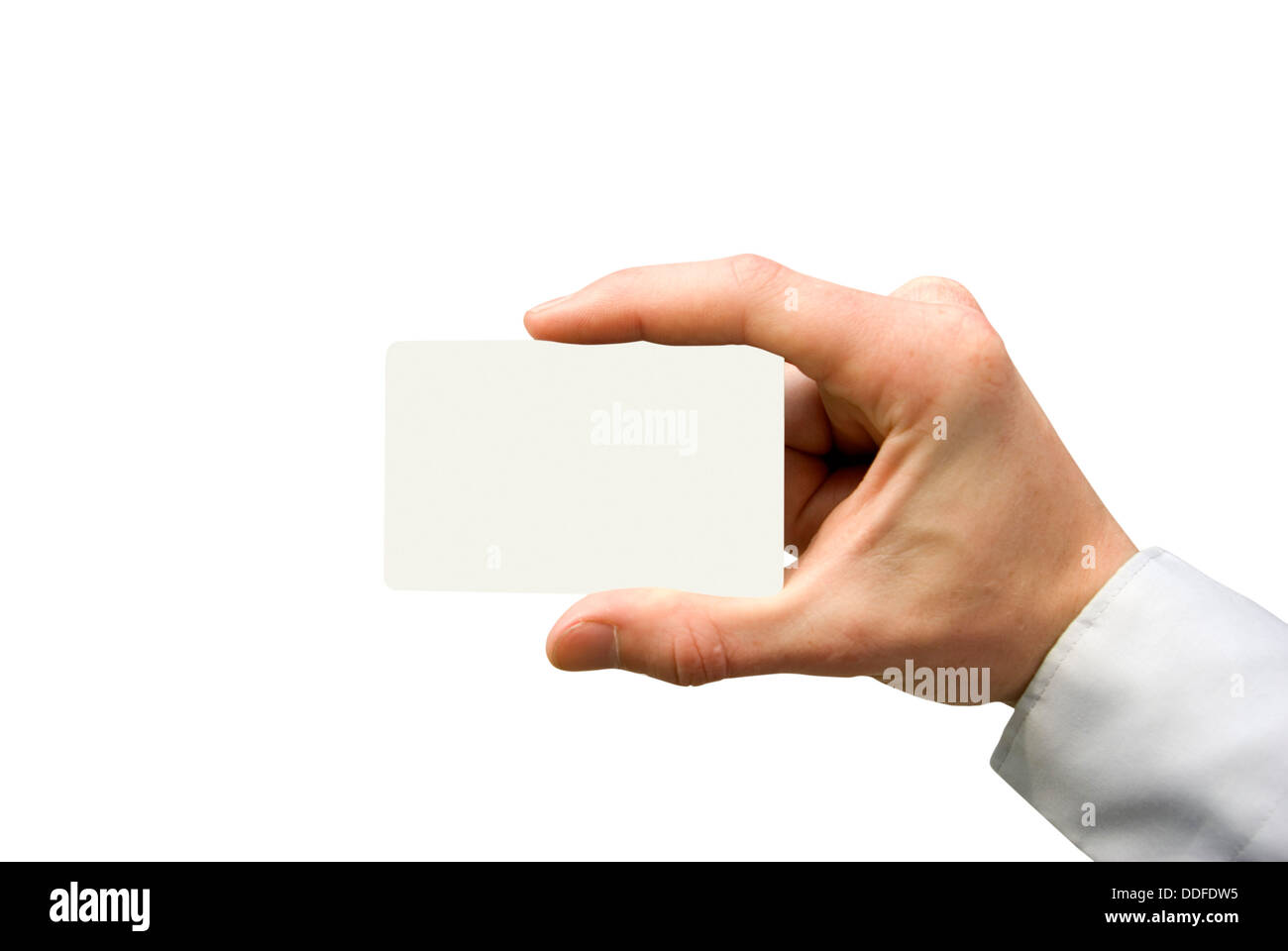 business card in hand Stock Photo - Alamy