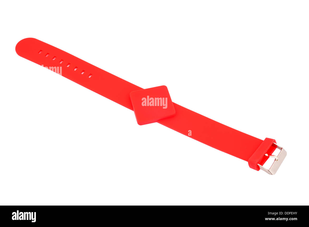 red RFID bracelet Stock Photo - Alamy