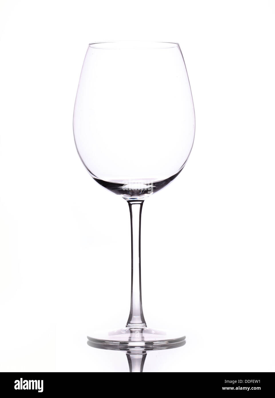 Empty glass of wine isolated on white Stock Photo - Alamy