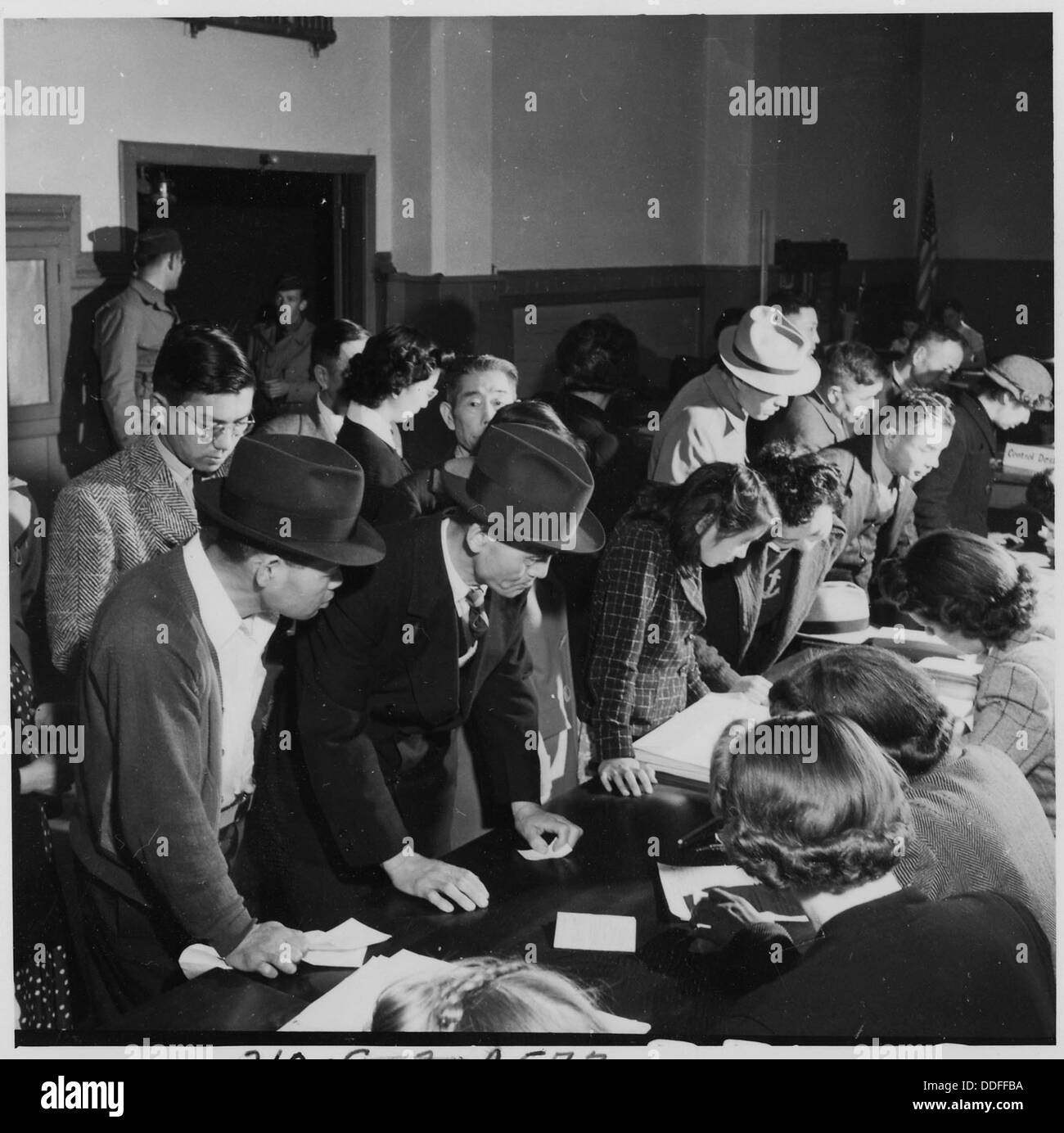 Residents of Japanese ancestry in San Francisco gather at 2031 Bush ...