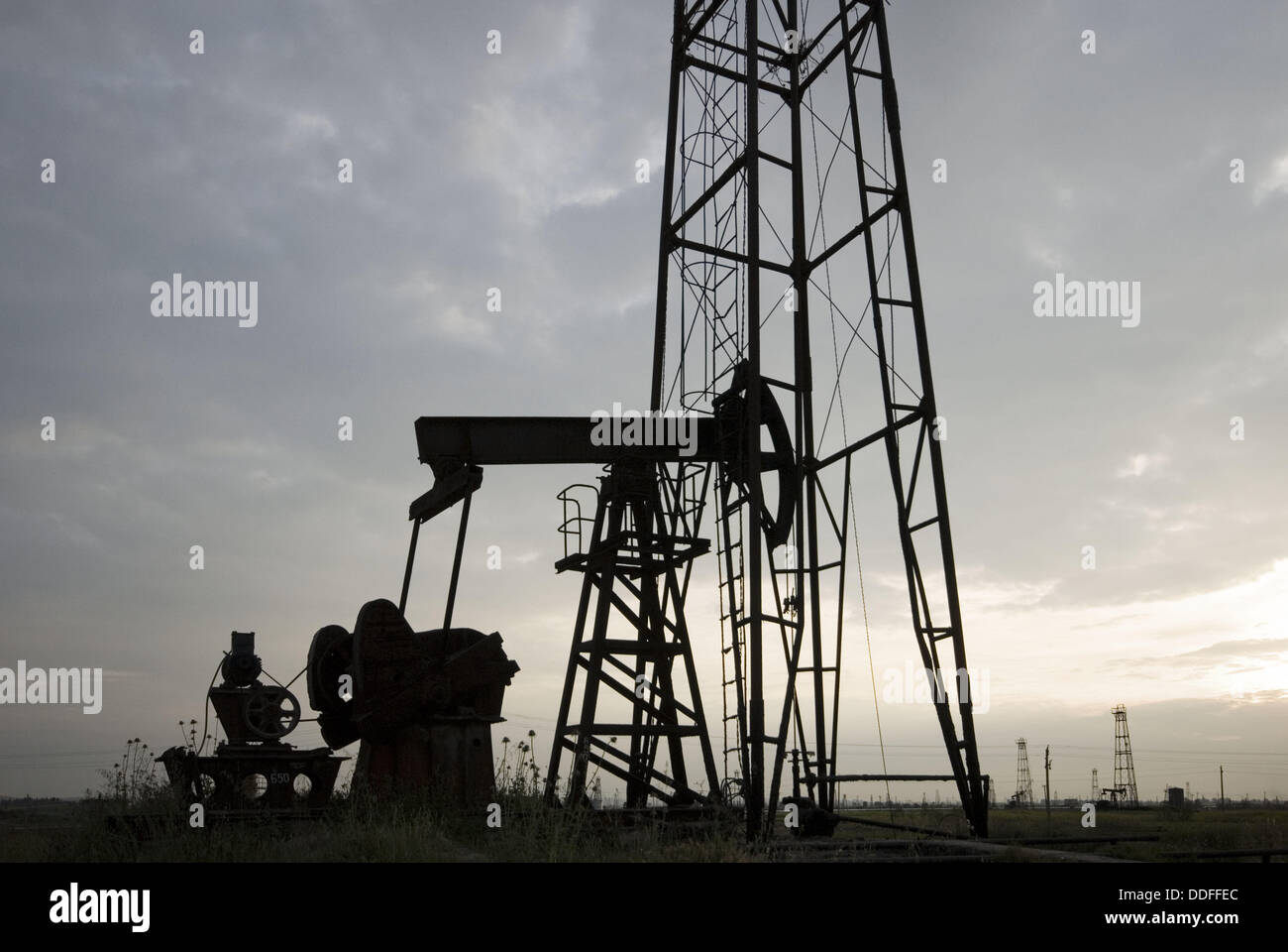 Oil field. Fier, Albania Stock Photo - Alamy