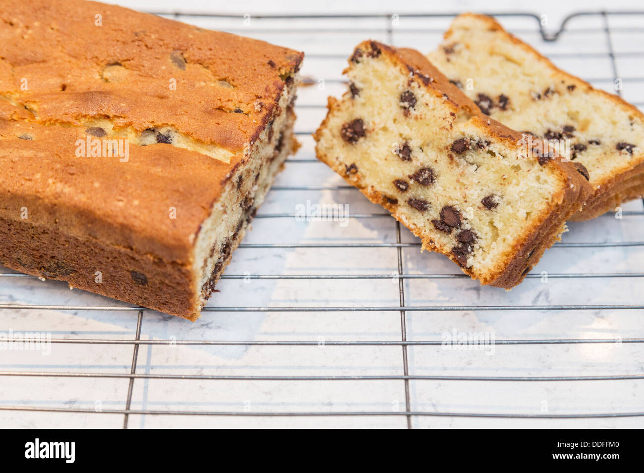 Slice chocolate chip cake hi-res stock photography and images - Alamy