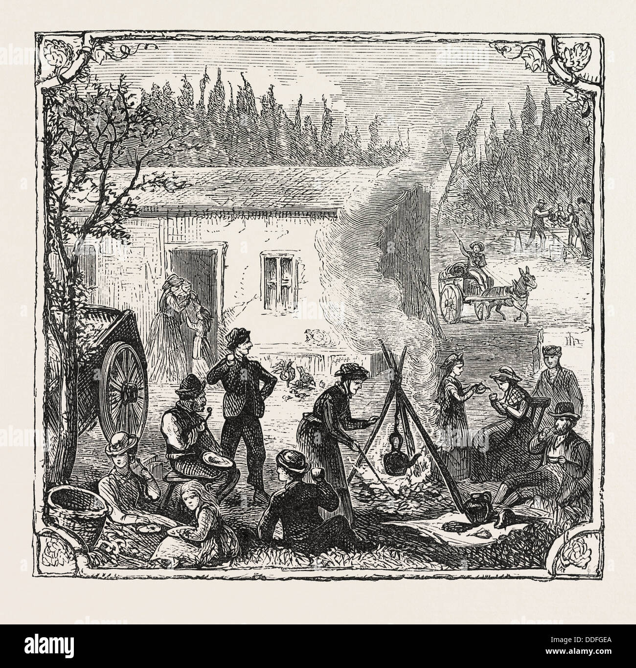 Hop pickers hi-res stock photography and images - Alamy