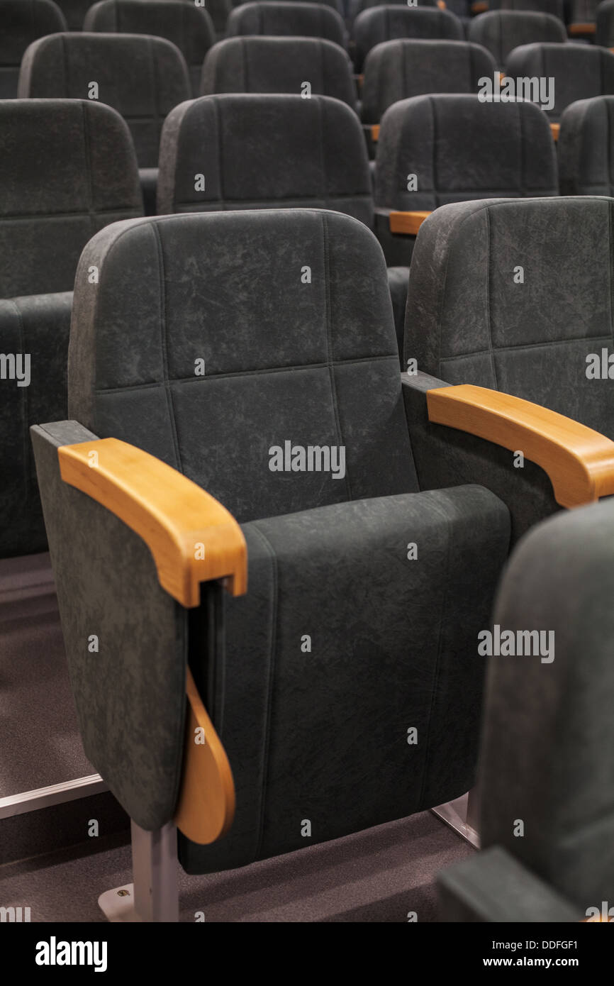 conference room - rows of empty seats texture Stock Photo - Alamy