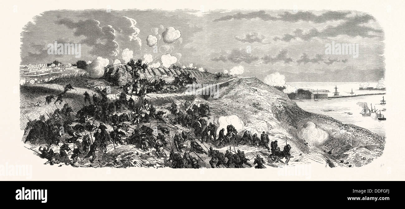 Attack of the redan du Carenage of the division Dulac. The Crimean War ...